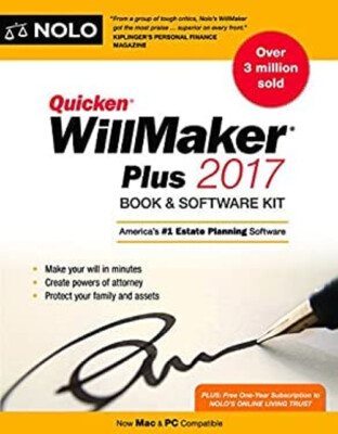 Quicken Willmaker Plus 2017 Edition : Book and Software Kit Nolo ...