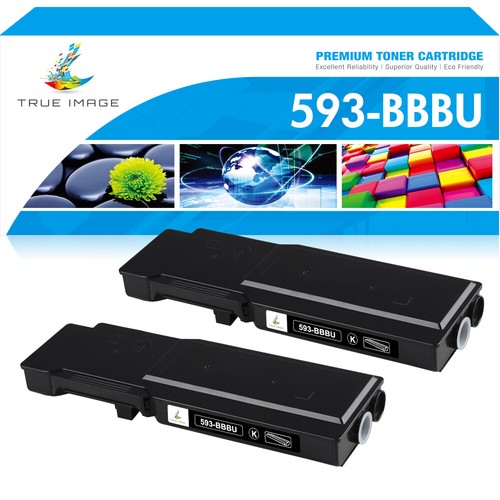 2PK 593-BBBU BLACK Toner Cartridge Compatible for Dell C2660DN C2665 ...