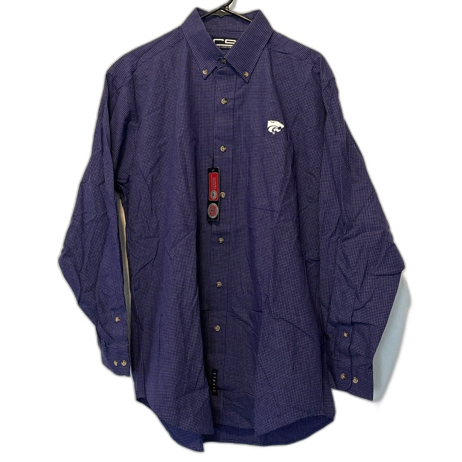 NWT Mens LSU Tigers Crable Sportswear Button Down Shirt M Purple | eBay