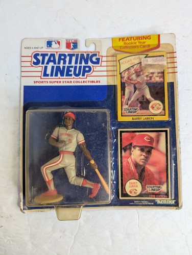 1990 KENNER STARTING LINEUP MLB BARRY LARKIN CINCINNATI REDS MOC | eBay