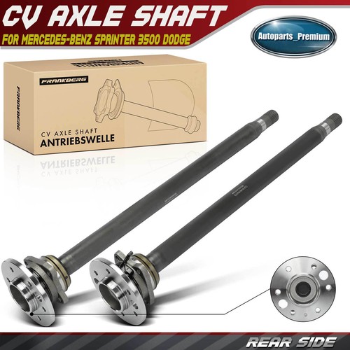 2Pcs Rear Axle Shaft w/ Hub Bearing for Mercedes-Benz Dodge Sprinter ...
