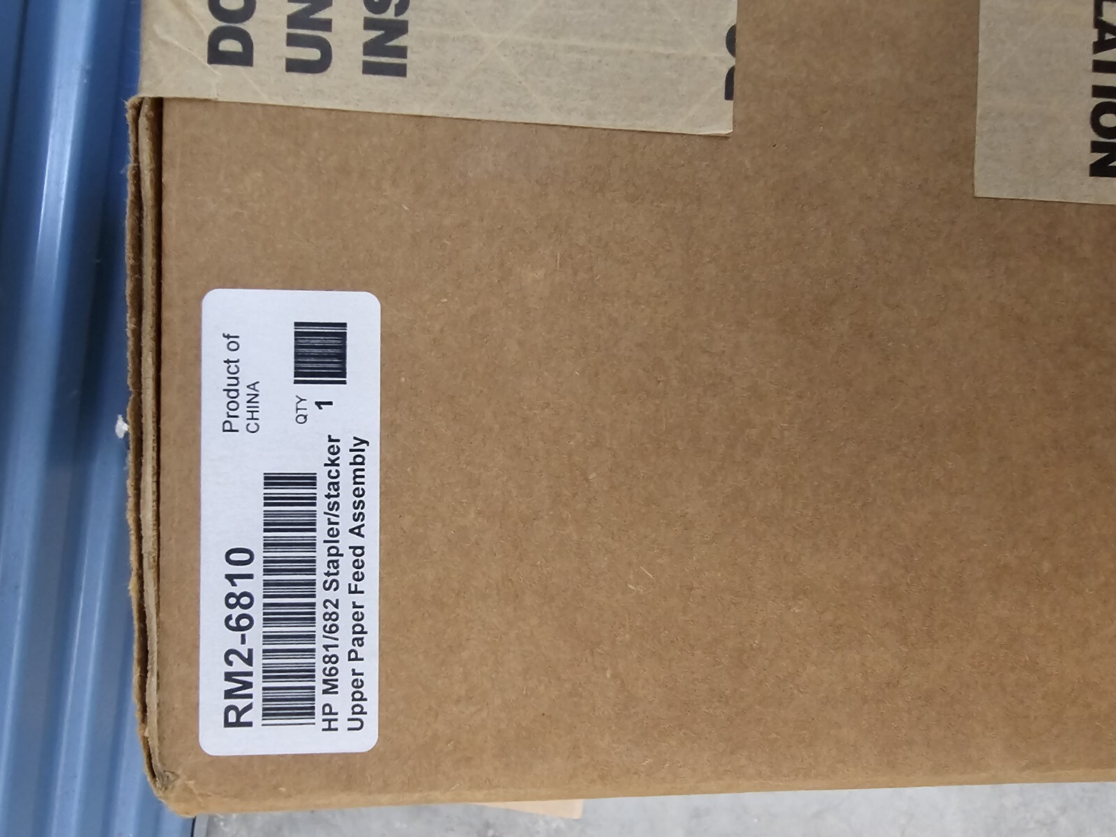 RM2-6810 HP STAPLER/STACKER UPPER PAPER FEED ASSEMBLY FOR M681 / M682 ...