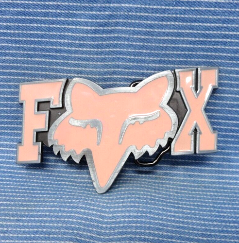 Pink Fox Racing Promo Belt Buckle Race Girl Motocross Dirt Bikes Vtg ...
