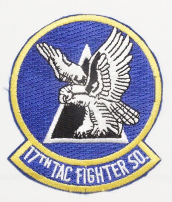 USAF Air Force Patch: 17th Tactical Fighter Squadron (white motto) | eBay