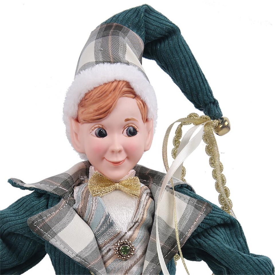 Christmas Dwarf Elf Shelf Sitter Toy Deluxe Doll Xmas Decoration ...