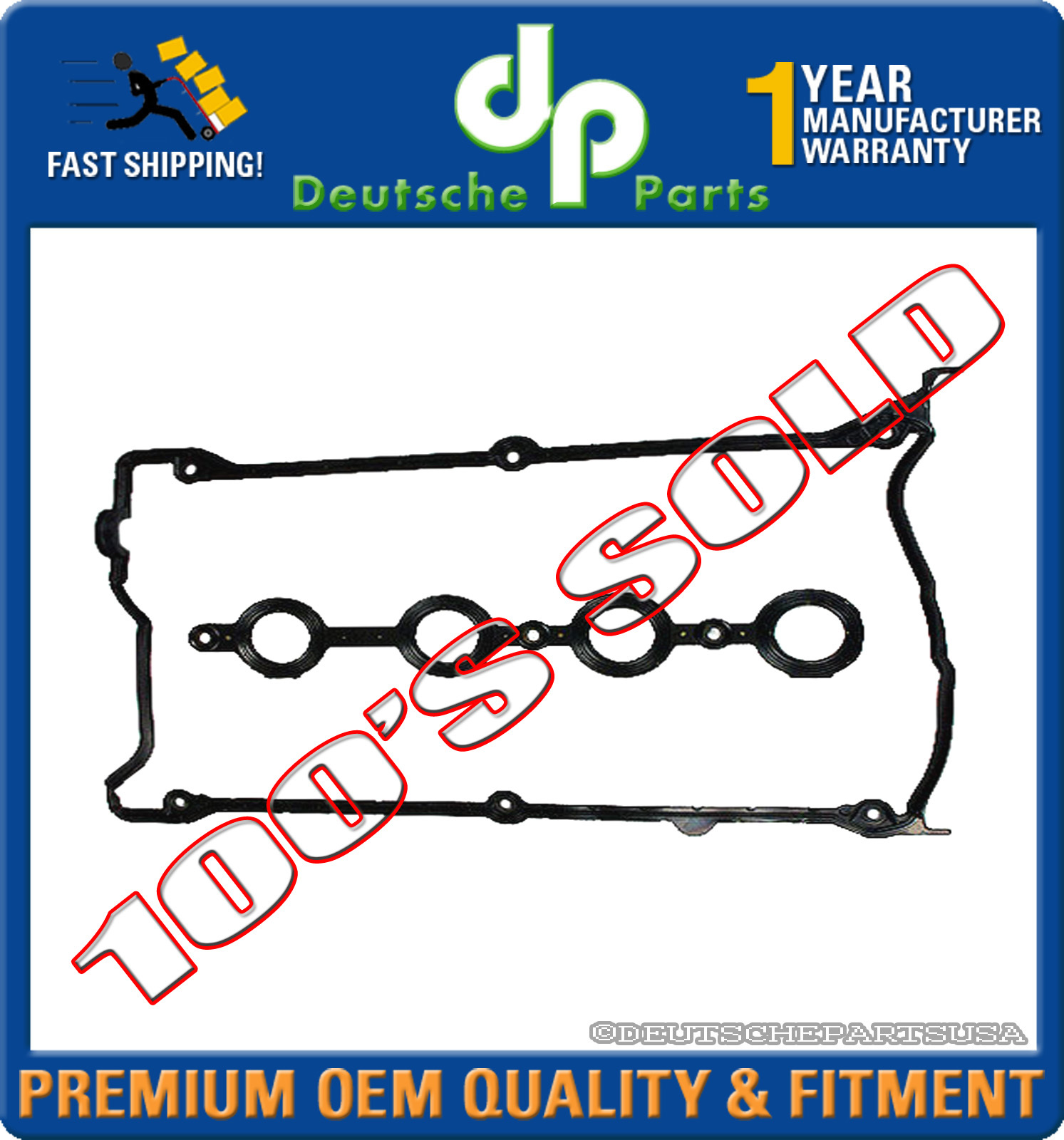 AUDI A4 TT VW BEETLE JETTA GOLF PASSAT 1.8 VALVE COVER GASKET SET 058 ...