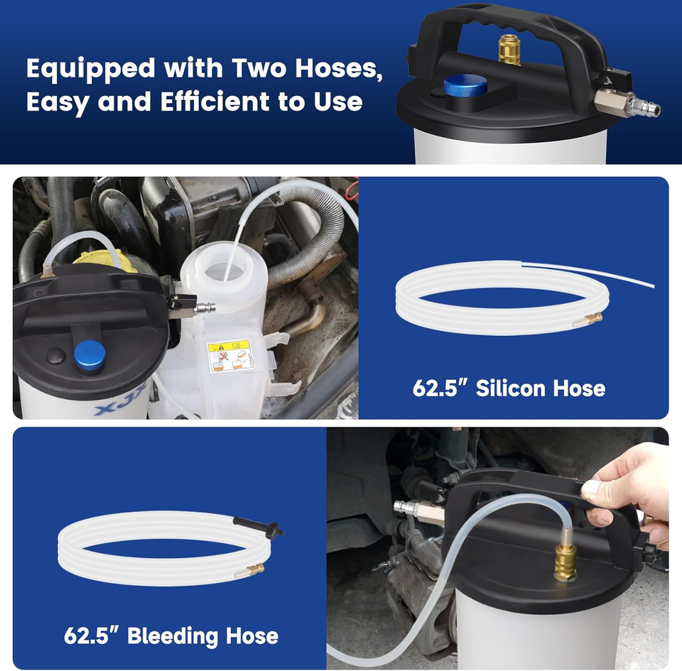 3L Vacuum Brake Bleeder Kit,Pneumatic Brake Fluid Bleeder Kit,Air ...