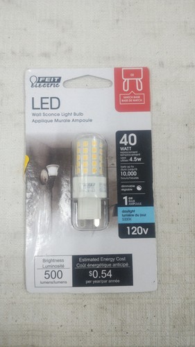 Feit Electric Bi-Pin LED Light Bulb Dimmable T4 G9 Daylight 5000K 40W ...