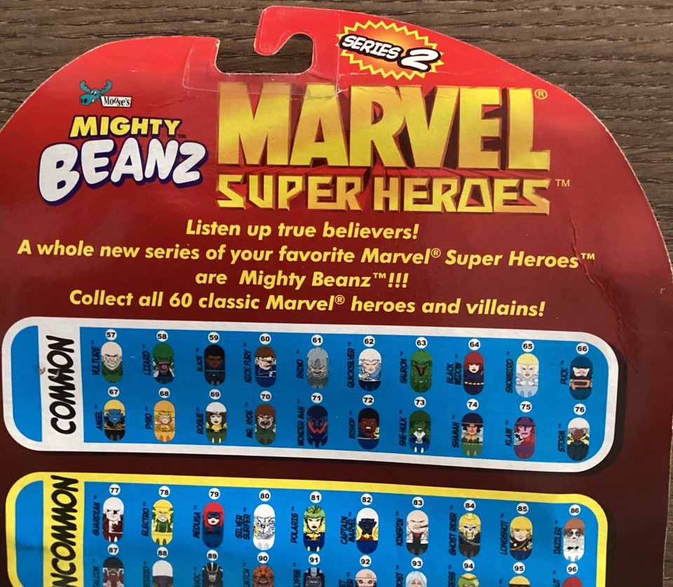 Mighty Beanz Marvel Super Heroes Series 2 Includes 5 Beans Spin Master ...
