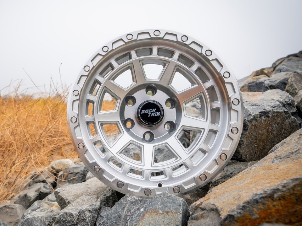17" RockTrix RT114 Wheel 17x9 -12mm Offset, 6x139.7 6x5.5 Rim 106.1 Hub ...