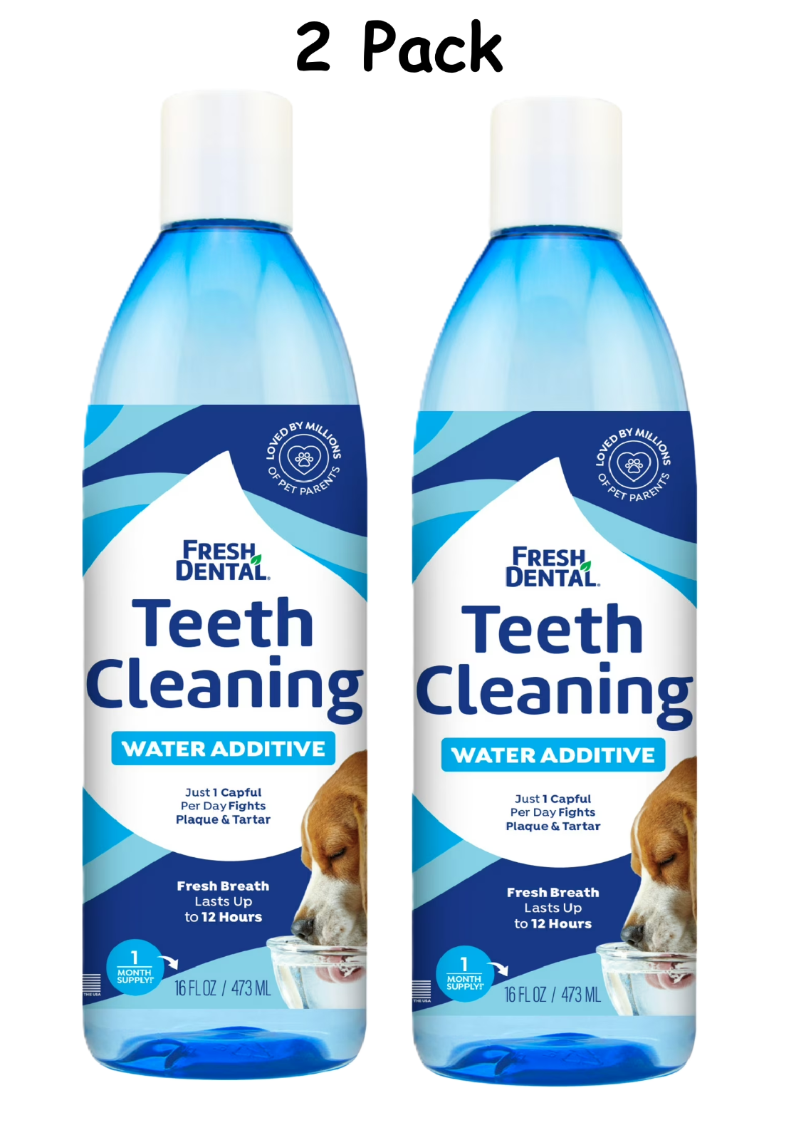 Naturel Promise Fresh Dental Water Additive for Dogs, Breath & Teeth ...