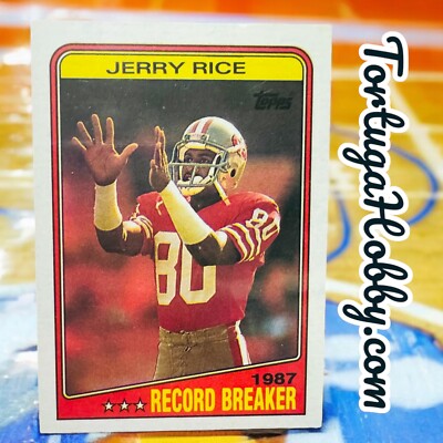 Jerry Rice 1987 Record Breaker Insert 1988 Topps Card 6 San Francisco