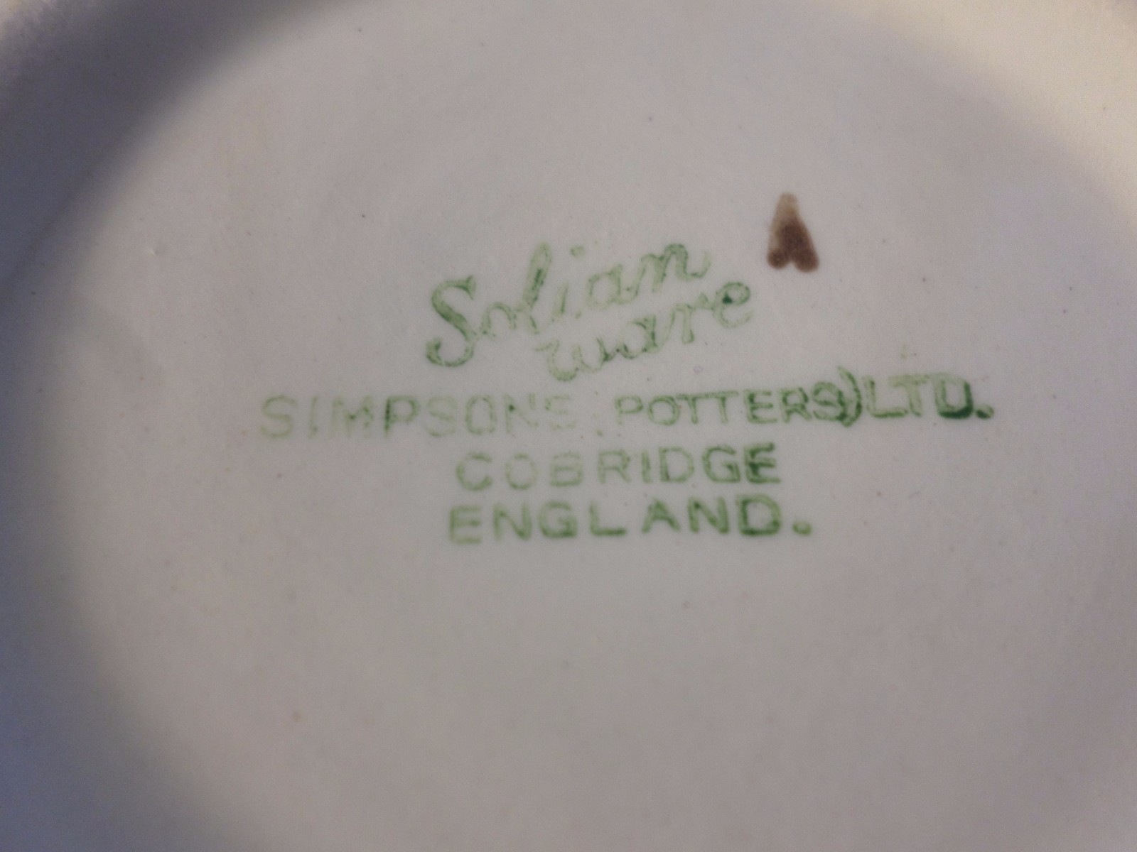 Beautiful Vintage Simpson Potteries Solian Ware Floral Designed Handled ...