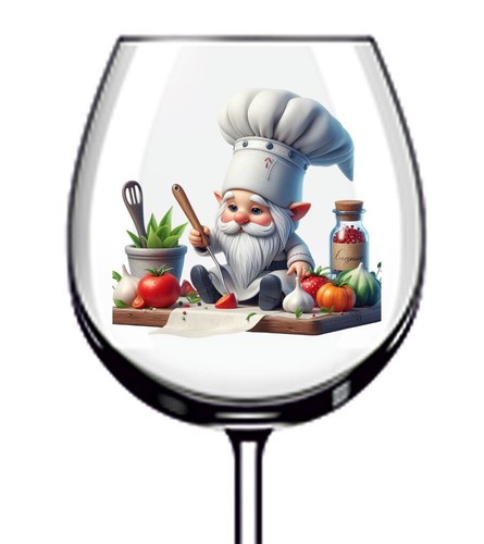 12x Chef Gnome Gonk Kitchen Shop Wine Glass Bottle Tumbler Vinyl ...