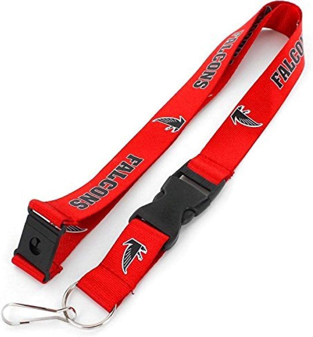 Atlanta Falcons Red Breakaway Lanyard Keychain Badge Holder | eBay