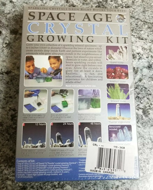 Kristal Ed Space Age Crystal Growing Kit 2015-make 5 Crystals for sale ...
