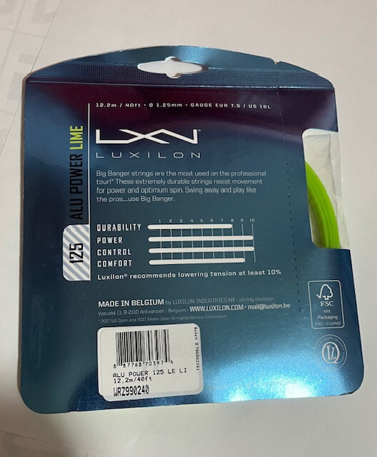 LUXILON ALU POWER 125 LIME STRING--FREE SHIPPING 25%OFF | eBay