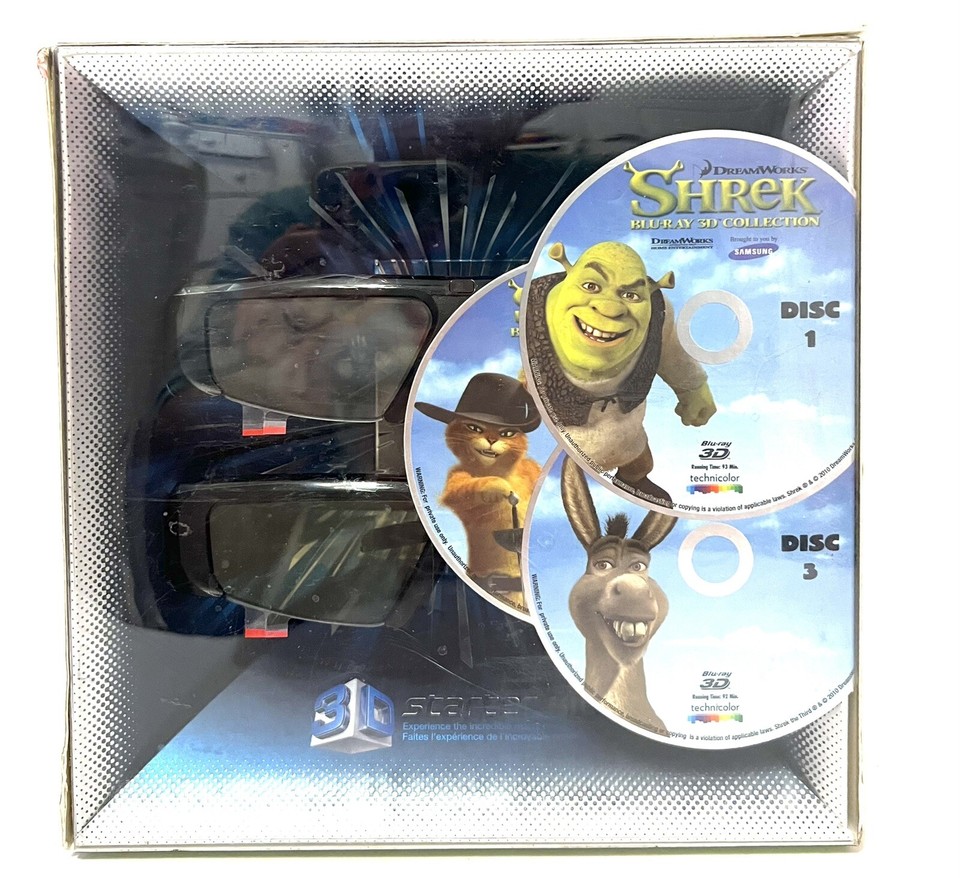 Samsung Shrek 3D Collection Starter Kit And Shrek Forever After Blu-ray ...