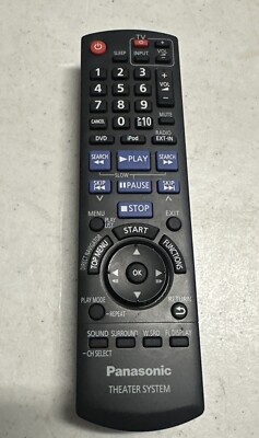 Genuine Panasonic Theater System Remote Control N2QAYB000514 OEM Free ...
