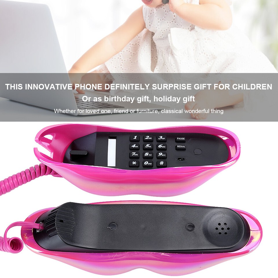 Novelty Lip Shaped Telephone Landline Desk Corded Phone Home Hotel ...