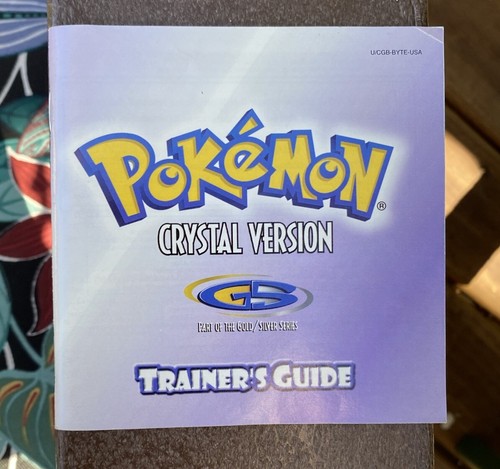 2001 Pokemon Crystal Version Trainer's Guide Nintendo Game Boy Color ...