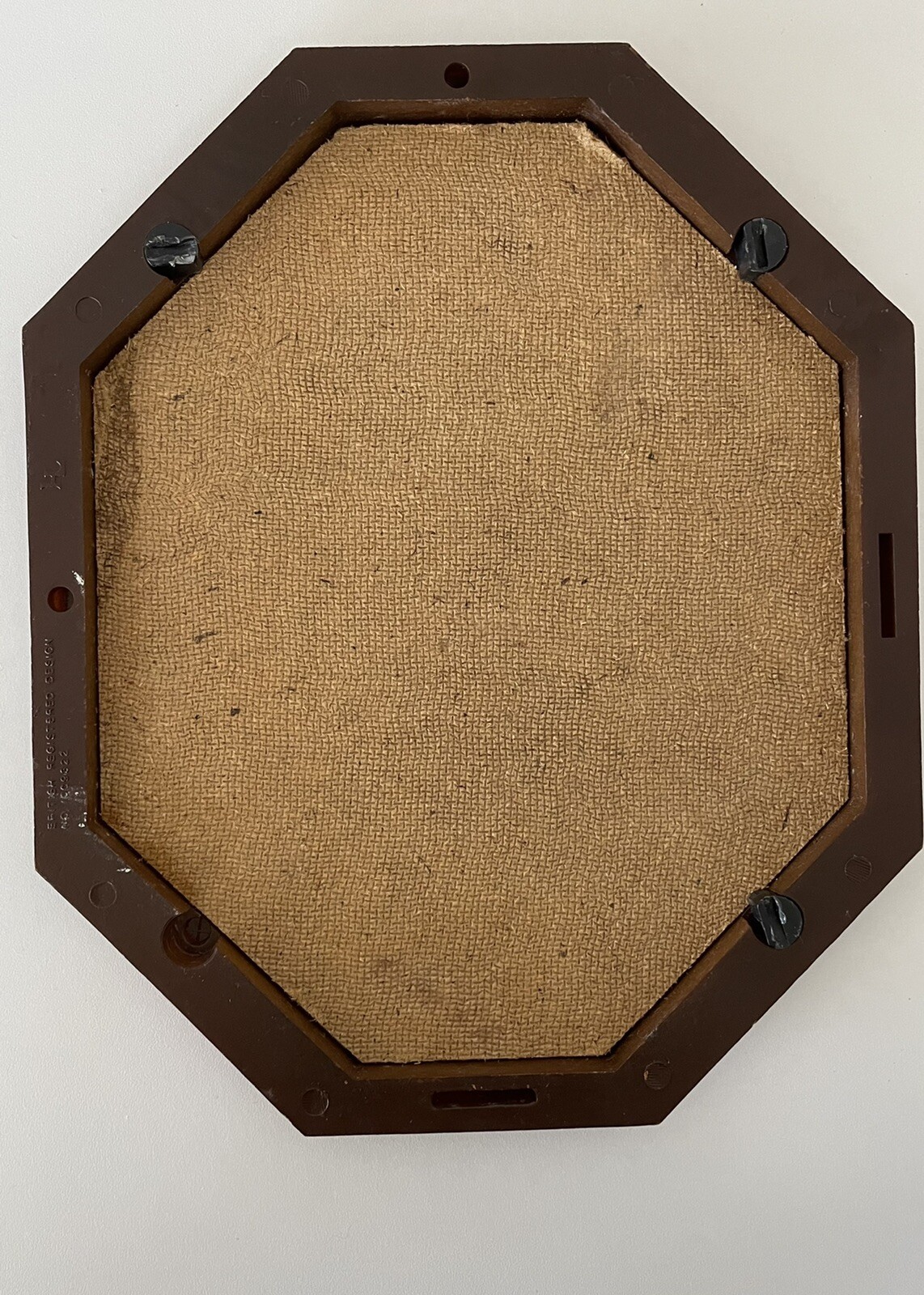 Vintage | Hexagon Timber Look Gold Frame | British Design | Retro 60’s ...