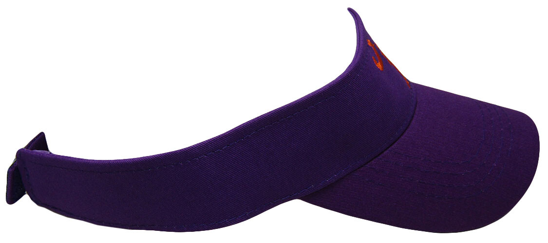South Carolina Purple With Orange Palm & Moon Embroidered Visor Hat Cap ...