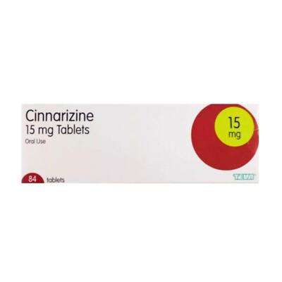Cinnarizine Tablets 15mg x84 | Travel Sickness Antihistamine, Tinnitus ...