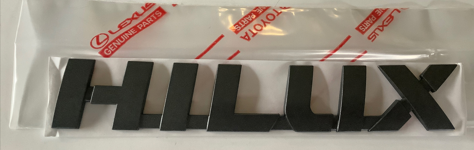 toyota HILUX badge genuine (dark grey) for tailgate/ door panel 2015 ...