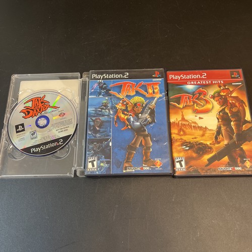 Jak And Daxter Trilogy 1 2 3 Bundle Lot PS2 PlayStation 2 Black Label ...