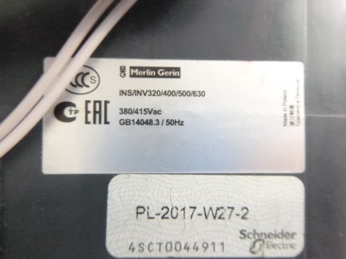 Schneider Electric Merlin Gerin Compact INS 400 Interpact Disconnect ...