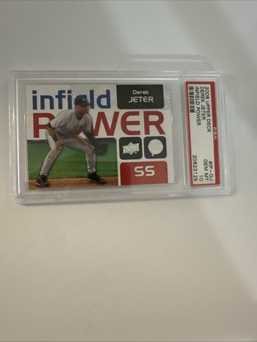 2008 Upper Deck Infield Power #IP-DJ Derek Jeter PSA 10 Gem Mint HOF ...