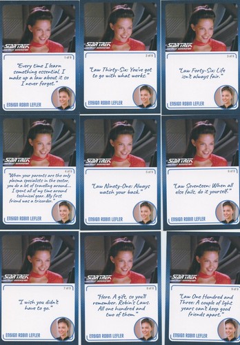 Star Trek The Next Generation A&I card 42 Ensign Sito Jaxa ALL 9 ...