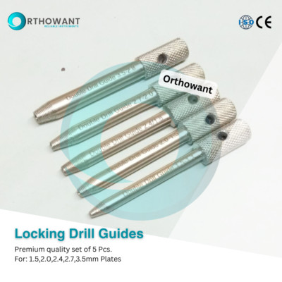 Locking Drill Guide Set Of 10 Pcs, LCP & Tplo Locking Plates Ortho ...