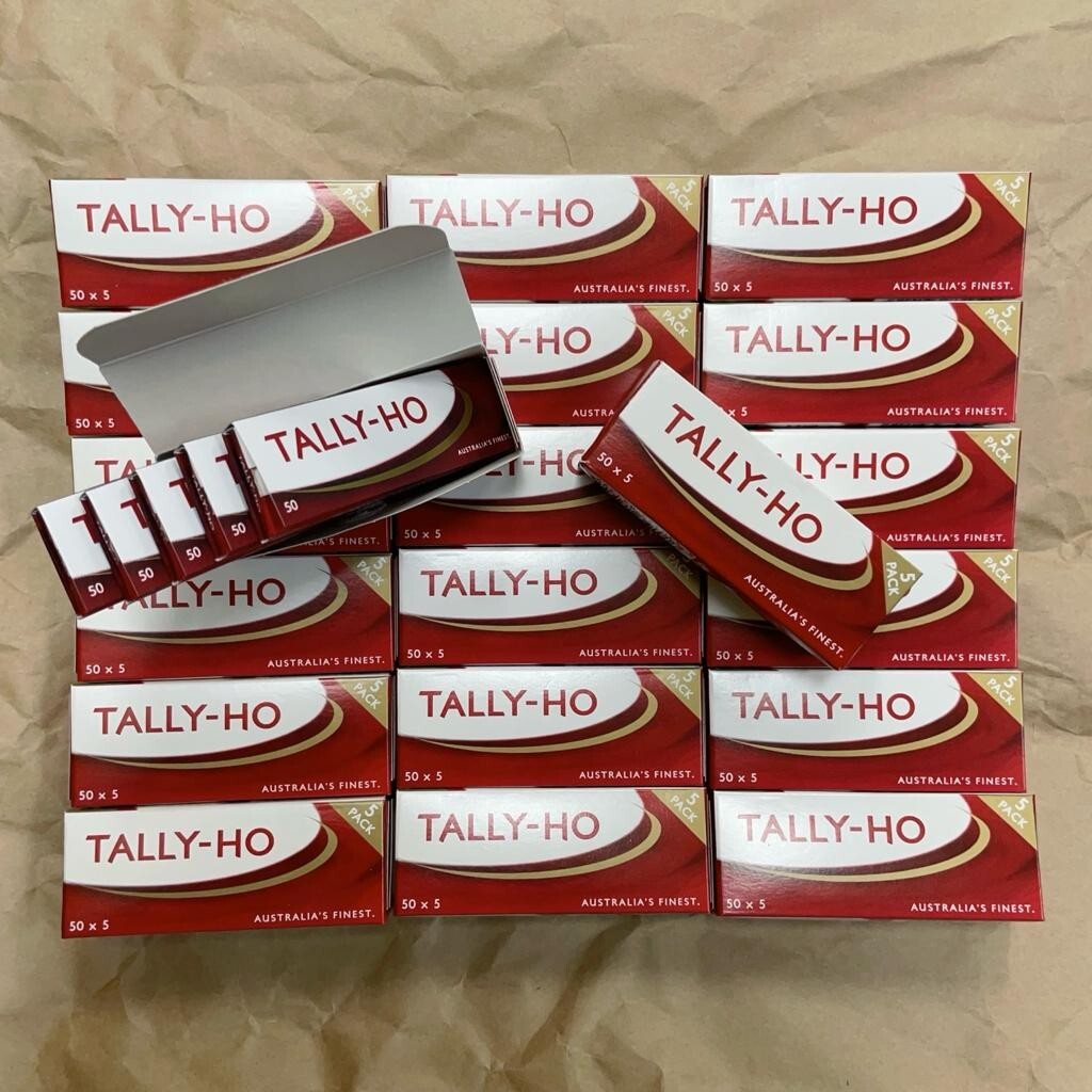 20 X Tally-Ho 5 Booklets Multipack Papers 50 Leaves Per Booklet Total ...