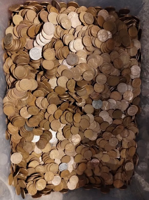 Warman's 1909-1958 Penny Collection Folder with 53 Wheat Back Pennies ...