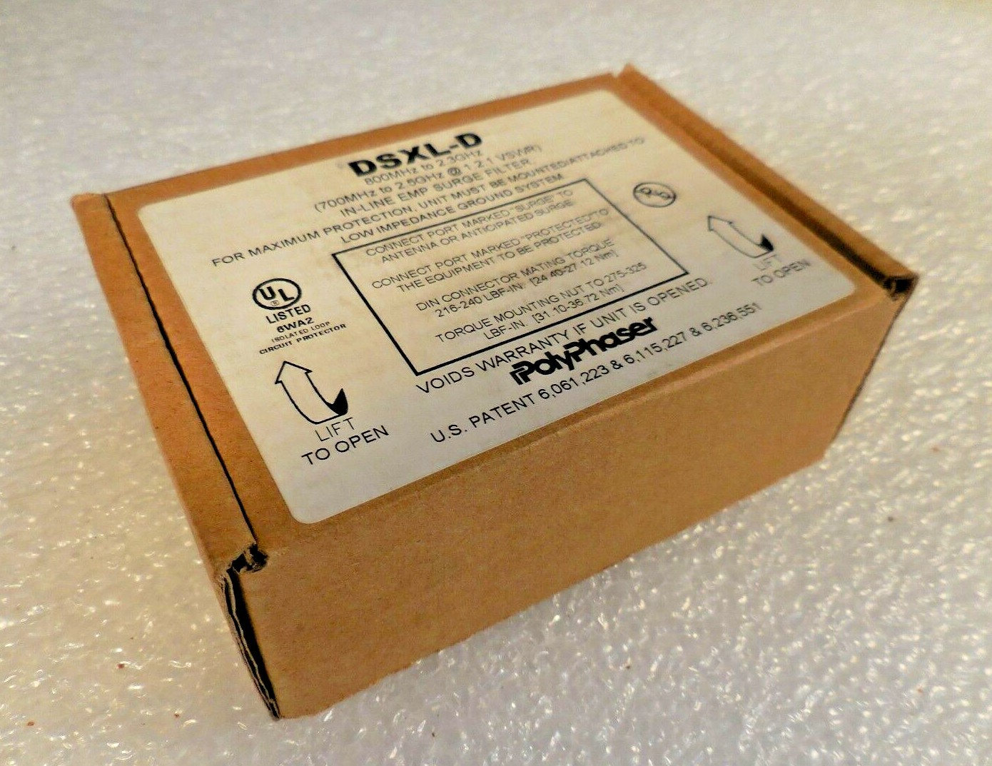 PolyPhaser DSXL-D-MA-BF In-Line EMP Surge Filter w/ Flange Bracket | eBay