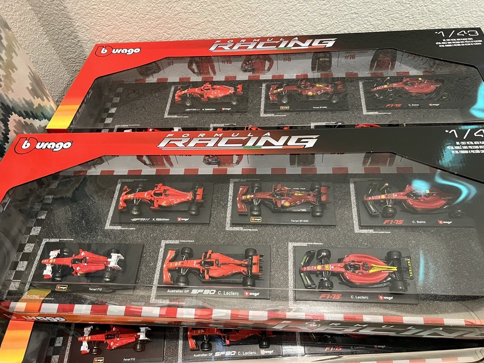 Burago F1 1:43 Scale Diecast Metal 6- Pack Car Set | eBay