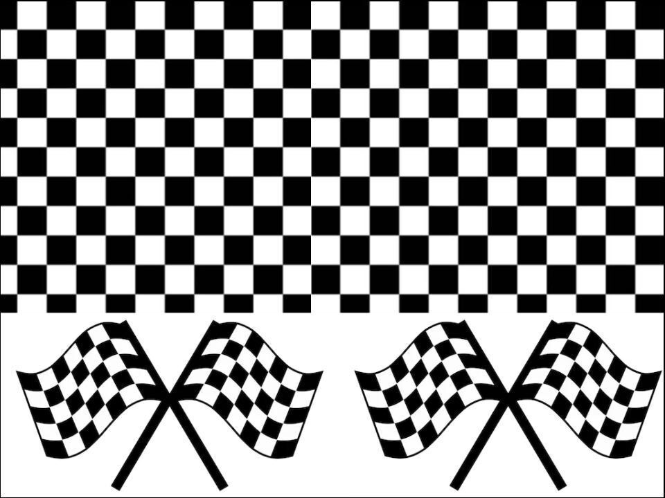 Checkered Flag Cupcake Topper Finish Checkered Flag Racing Von The