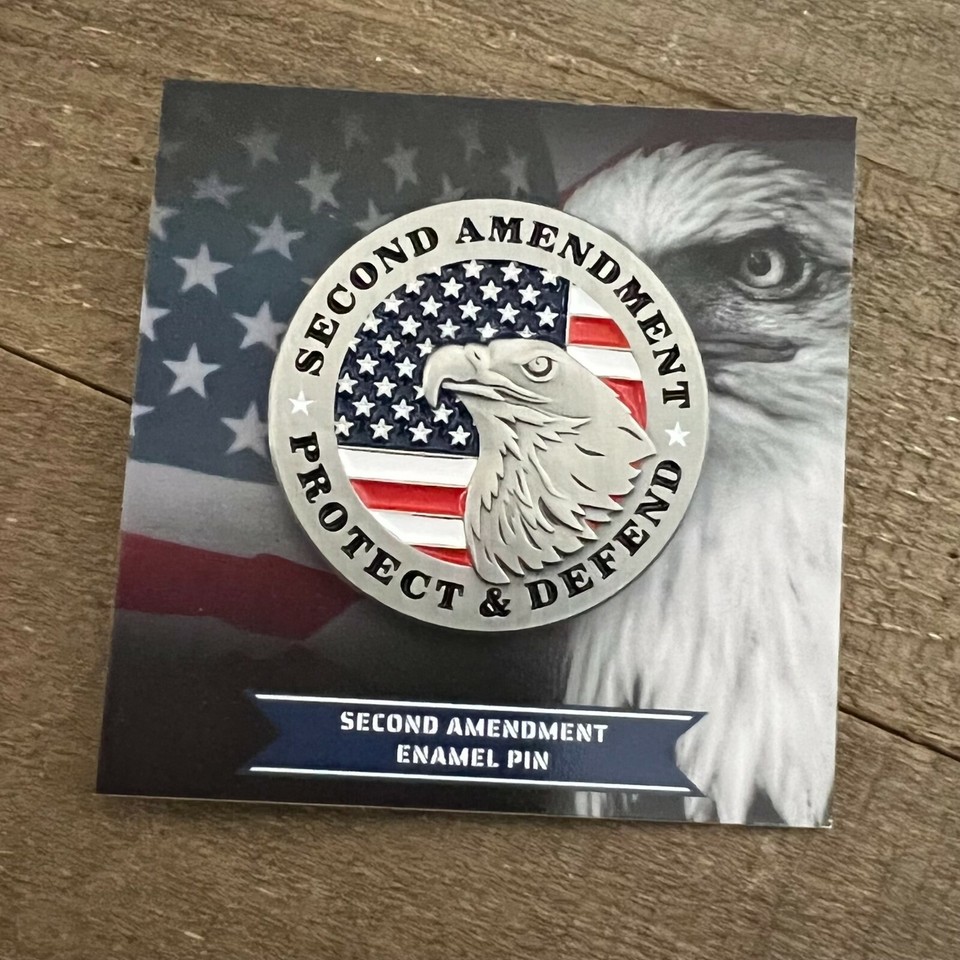 Second Amendment Protect & Defend Lapel Pin by Agent Gear USA | eBay