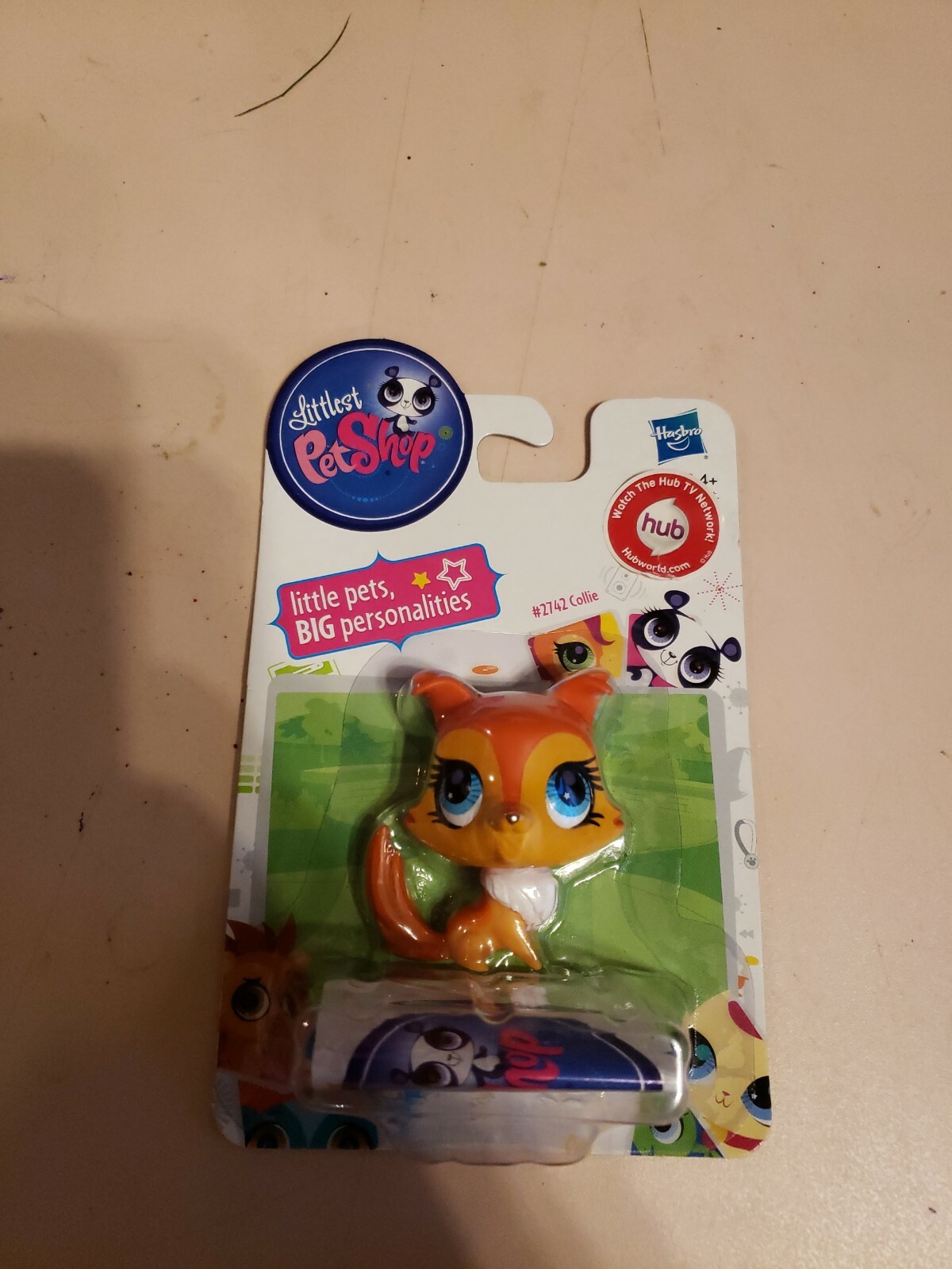 Littlest Pet Shop RARE Collie Dog 2742 Big Blue Eyes Hasbro 2012 HTF ...
