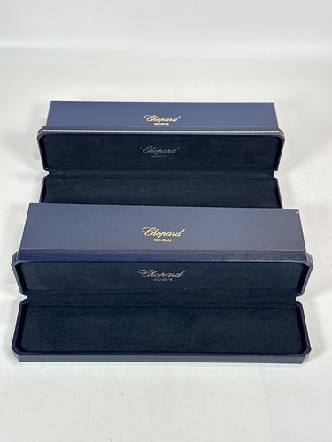 VINTAGE GENUINE CHOPARD watch box case green wood leather 240426004yA ...