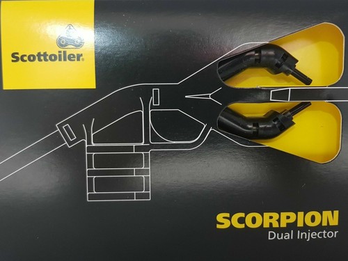 Scottoiler Scorpion Motorcycle Dual Injector Kit Fits V System X System ...