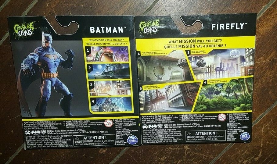 DC Caped Crusader 1st Edition: FIREFLY & BATMAN 4" Figures w/Mystery Accessories | eBay