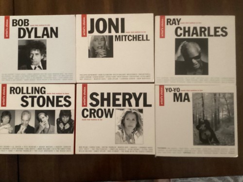 Lot of 6 Artist's Choice CDs - Bob Dylan, Joni Mitchell, Ray Charles ...