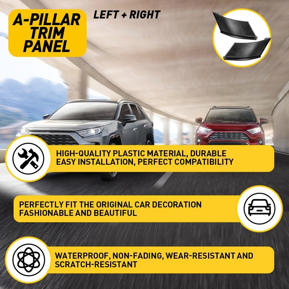 2x Left Right Side A-pillar Trim Panel Cover For Toyota RAV4 2019-23 ...