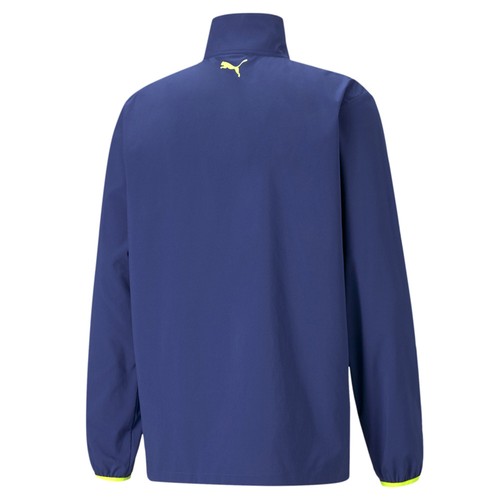 Puma Train Graphic Woven Zip Jacket Mens Blue Casual Athletic Outerwear ...