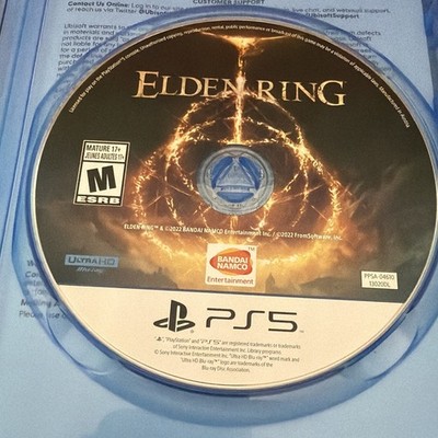 Elden Ring: Sony PlayStation 5 PS5 Edition Bandai Mint Disc Only Namco ...