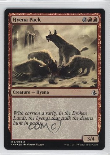 Hyena Pack English Foil Magic: Amonkhet Base Set #139 6c5 | eBay