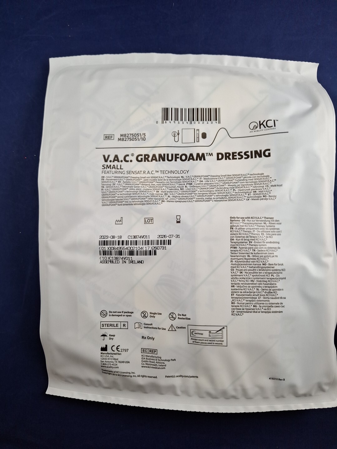 1 - KCI V.A.C. Granufoam Dressing For Wound Vac SMALL Sealed New *46 | eBay